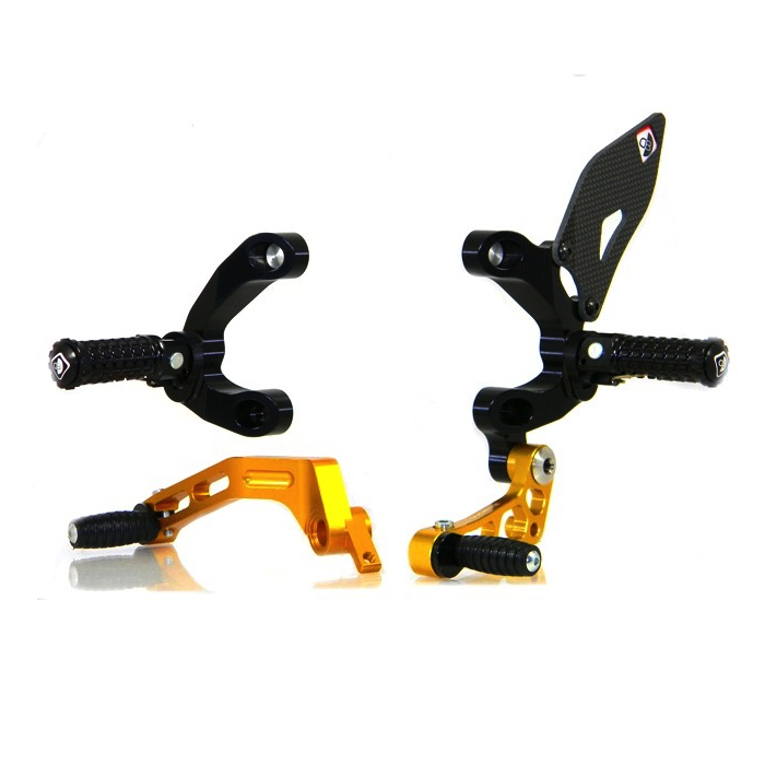 Ducabike Ducati Streetfighter Adjustable Rearsets black-gold | Conquest ...