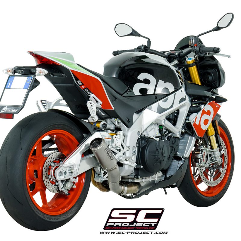 SC Project Exhaust Aprilia Tuono V4 1100 RR Factory CR-T Silencer Low ...