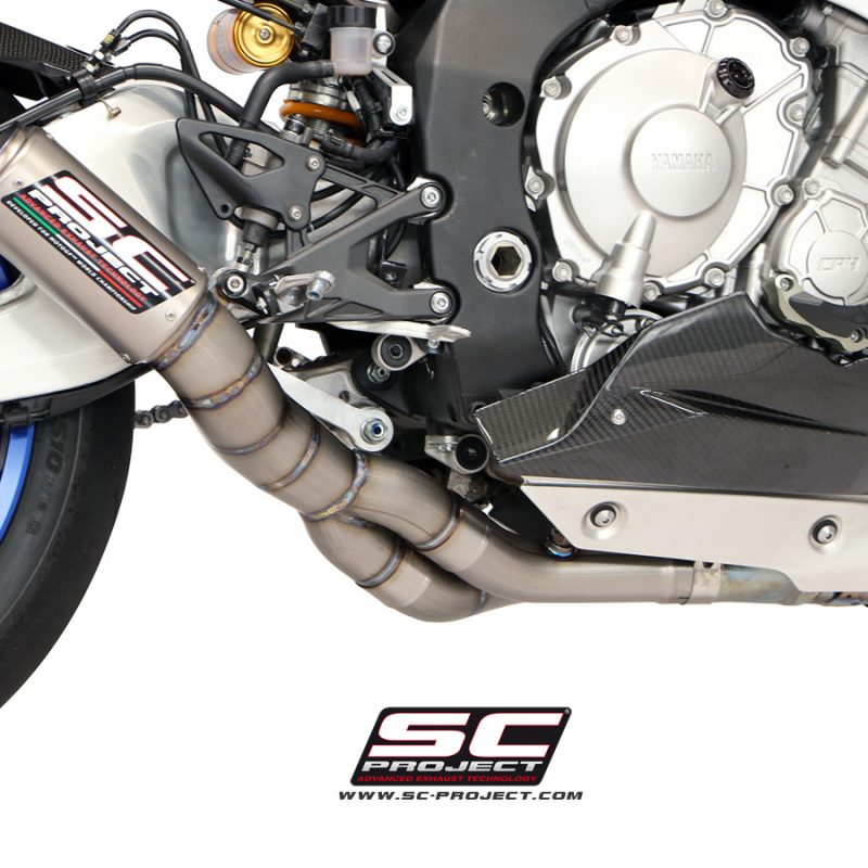SC Project Exhaust Yamaha YZF R1 R1M CR-T Silencer Low Position De-Cat ...