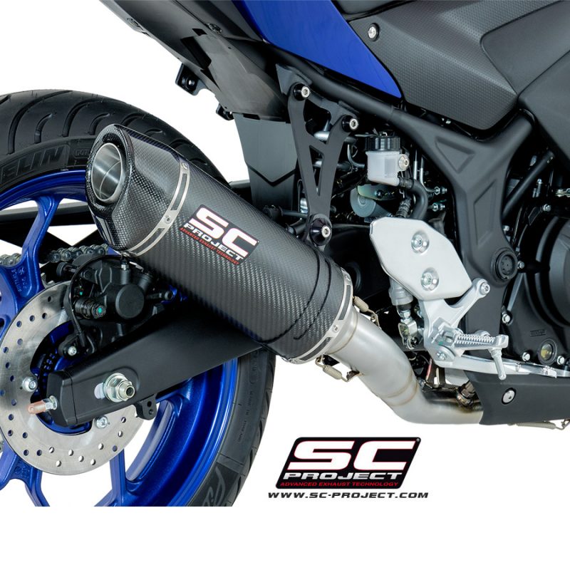 SC Project Exhaust Yamaha YZF R3 Full System 2-1 Oval Silencer
