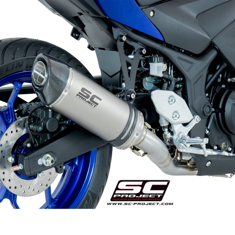SC Project Exhaust Yamaha YZF R3 Full System 2-1 Oval Silencer
