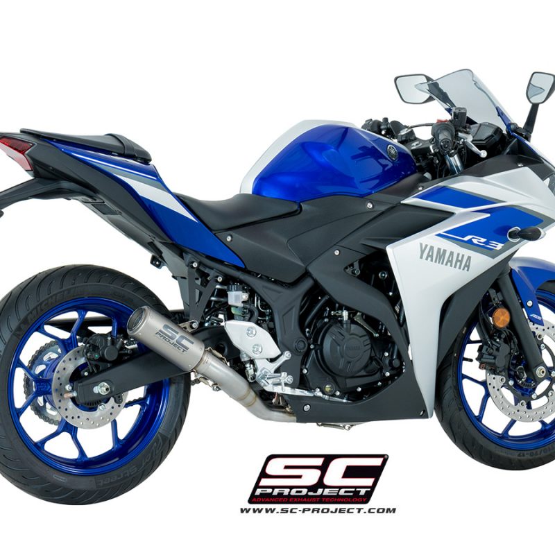 SC Project Exhaust Yamaha YZF R3 Full System 2-1 CR-T Silencer