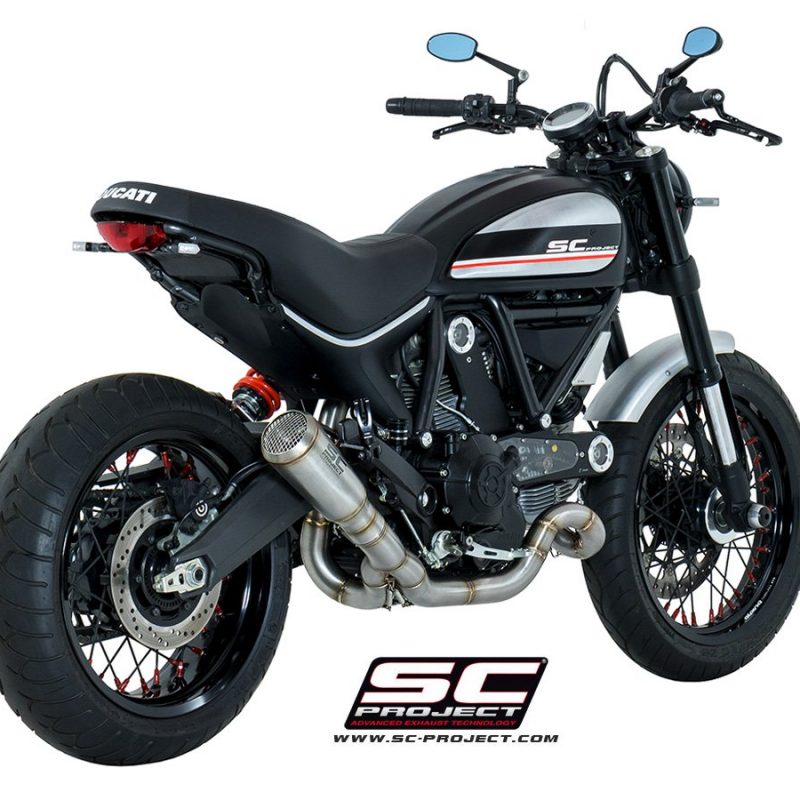 SC Project Exhaust Ducati Scrambler Full System 2-1 Conic Short Silencer