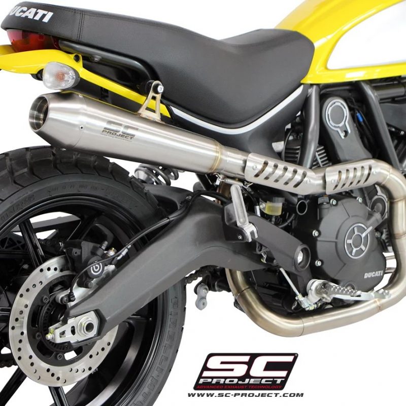 SC Project Exhaust Ducati Scrambler Full System 2-1 Conic Silencer High ...