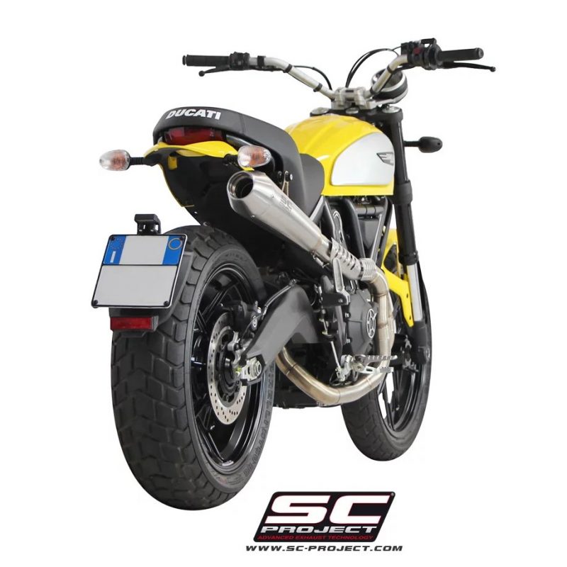 SC Project Exhaust Ducati Scrambler Full System 2-1 Conic Silencer High ...