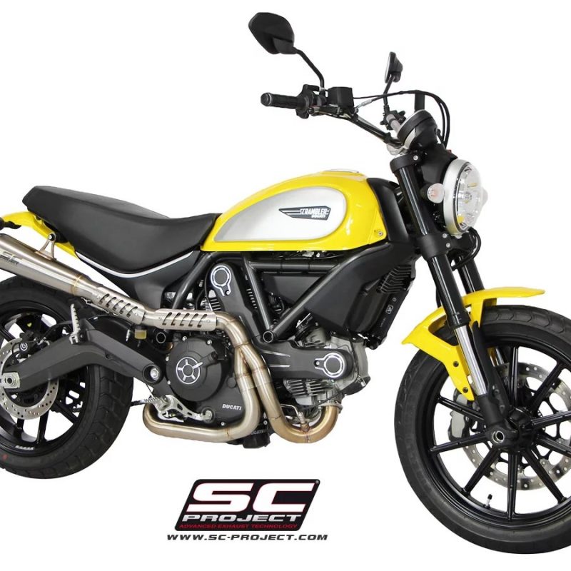 SC Project Exhaust Ducati Scrambler Full System 2-1 Conic Silencer High ...