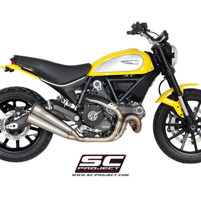Ducati Scrambler Twin Conic Exhaust By Sc Project | Reviewmotors.co