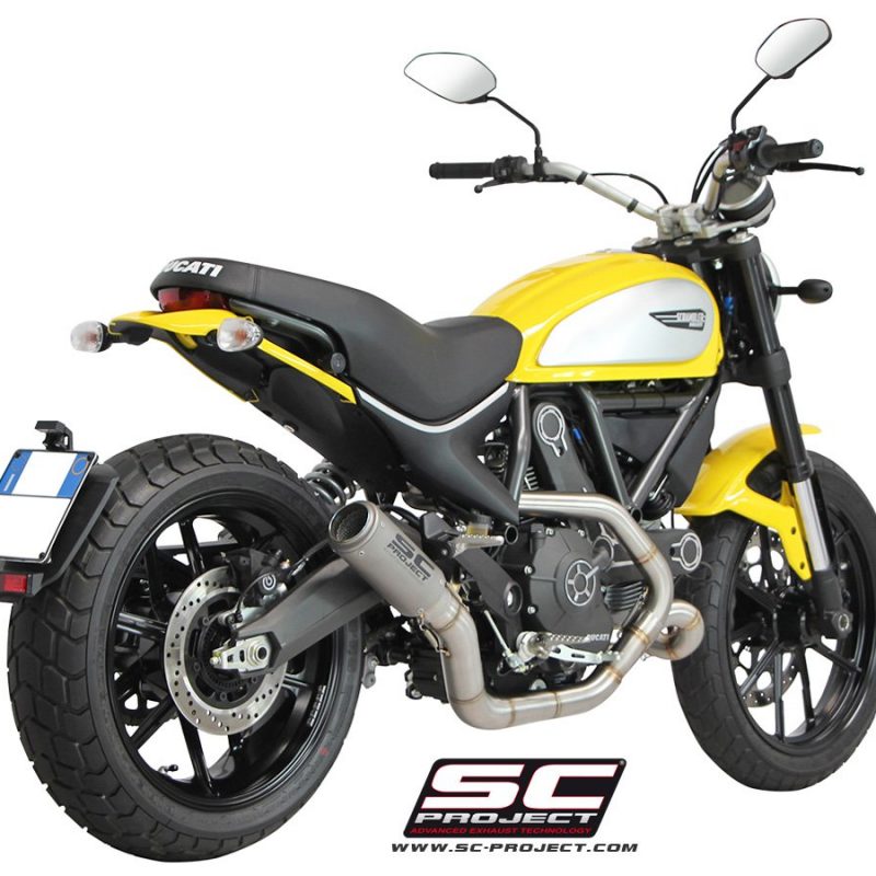 SC Project Exhaust Ducati Scrambler Full System 2-1 CR-T Silencer Low ...