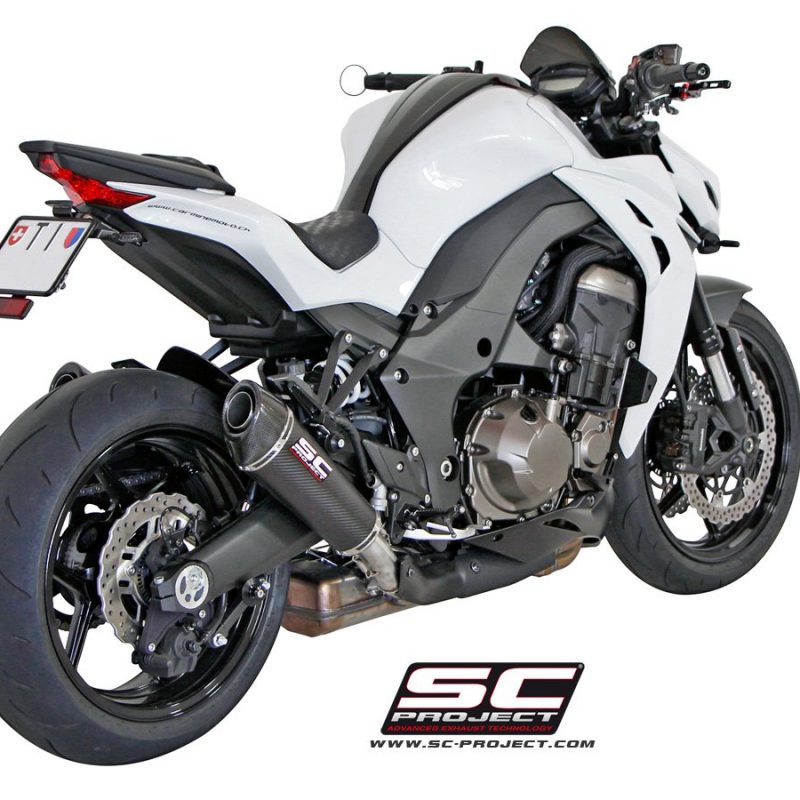 SC Project Exhaust Kawasaki Z1000 Carbon Conical Silencers 2014-16