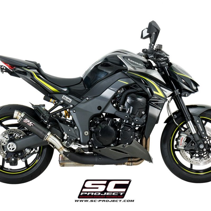 SC Project Exhaust Kawasaki Z1000 Carbon Conic Silencers 2017+