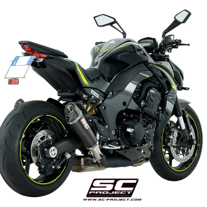 SC Project Exhaust Kawasaki Z1000 Carbon Conic Silencers 2017+