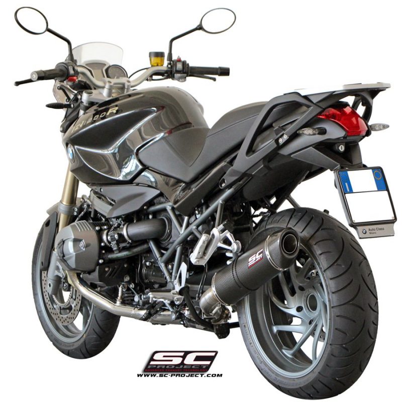 SC Project Exhaust BMW R 1200 R Matte Carbon Oval Silencer 2011-14