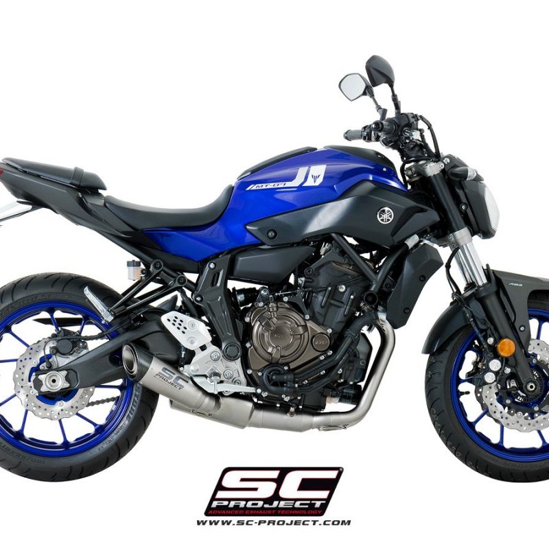 SC Project Exhaust Yamaha MT-07 Full Exhaust System 2-1 Conic '70s Silencer