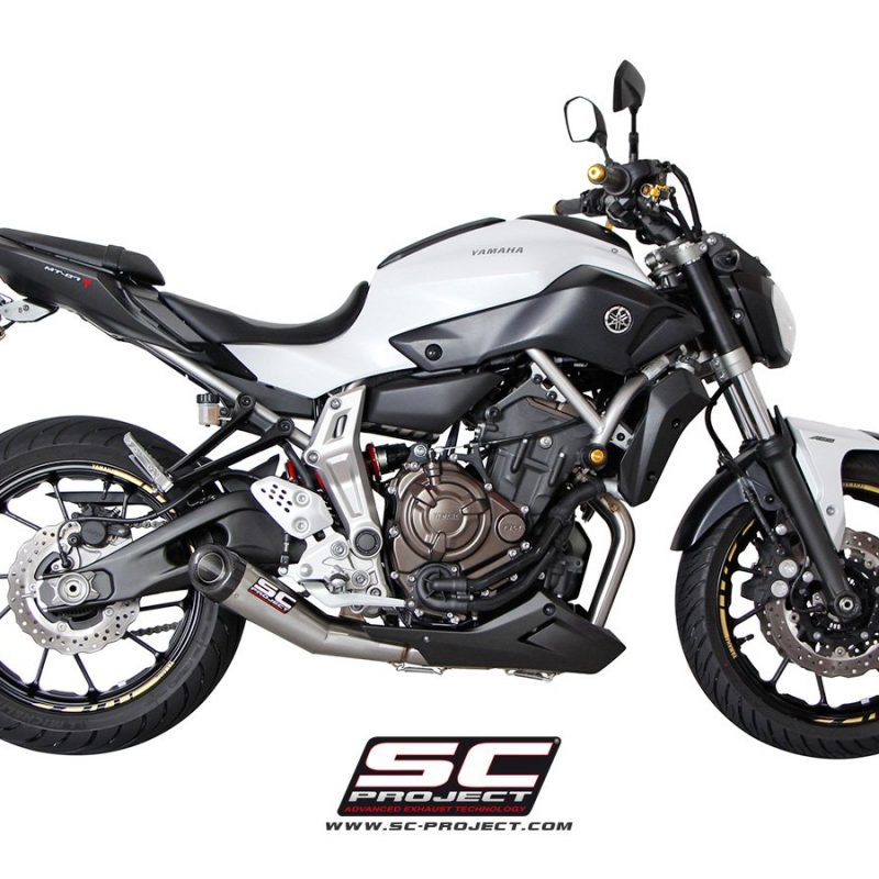 SC Project Exhaust Yamaha MT-07 Full Exhaust System 2-1 CR-T Silencer 2017+