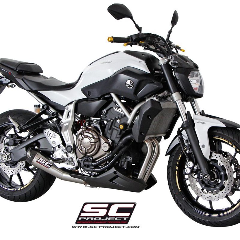 SC Project Exhaust Yamaha MT-07 Full System 2-1 Conic Silencer 2013-16