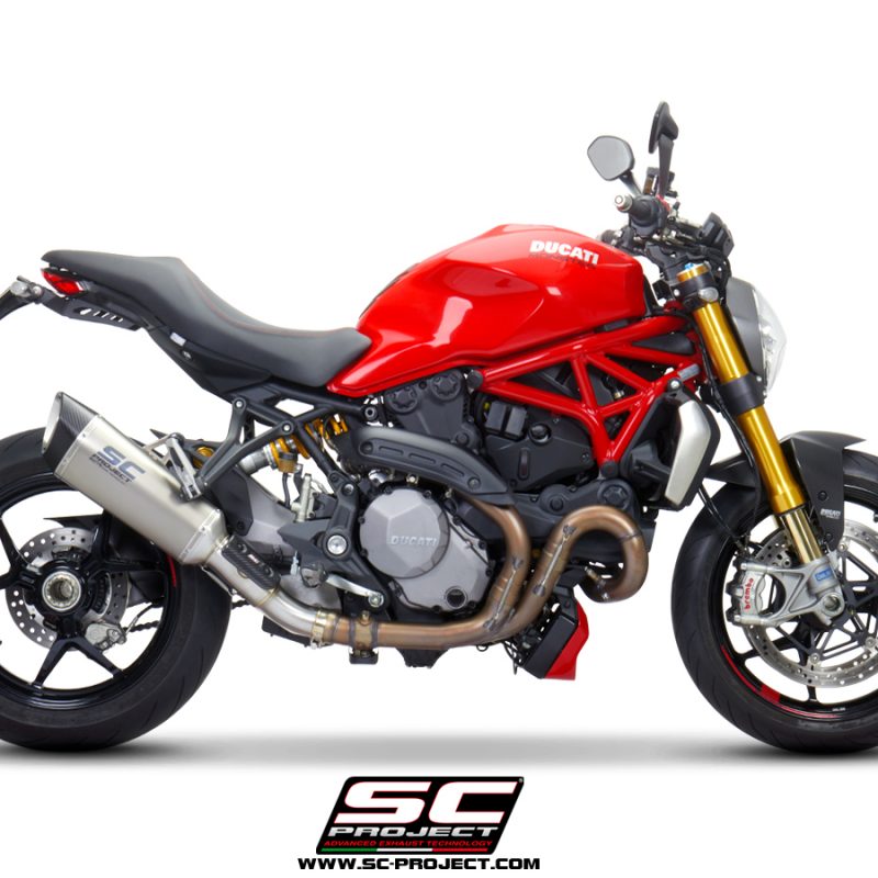 SC Project Ducati Monster 1200 2017+ SC1-R Exhaust Silencer