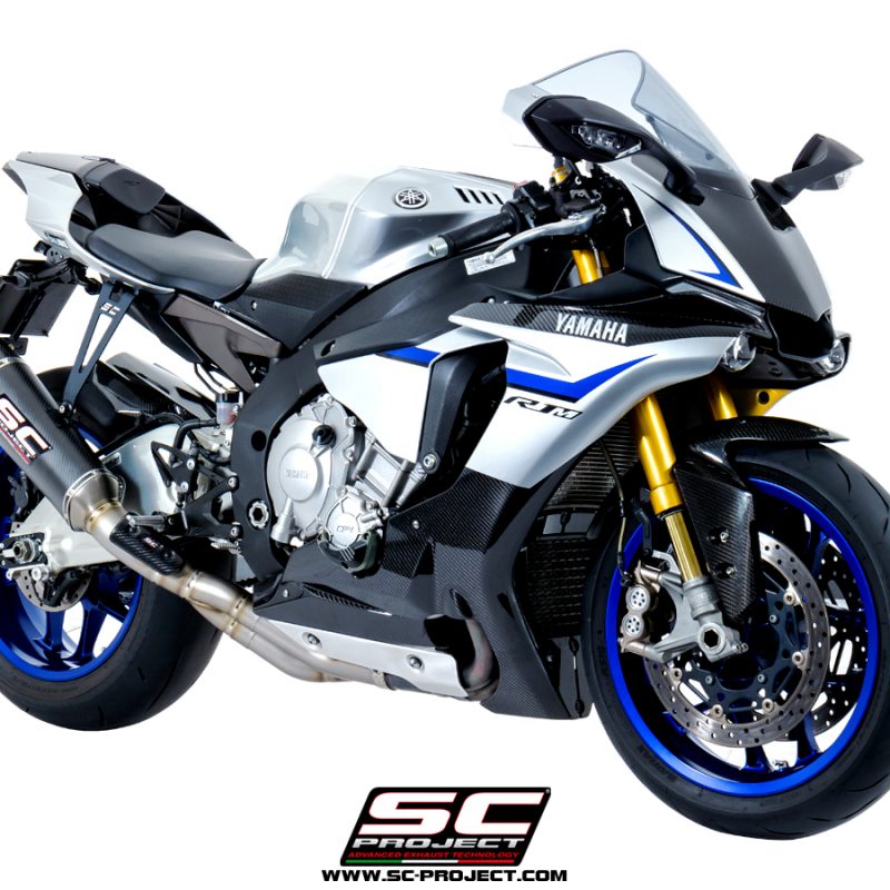 SC Project Exhaust Yamaha YZF R1 R1M SC1-R Silencer with De-Cat Link 2015+
