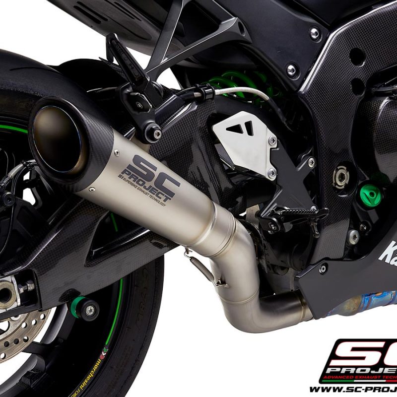 SC Project Exhaust Kawasaki Ninja ZX-10R S1 Silencer De-Cat Link Pipe 2016+