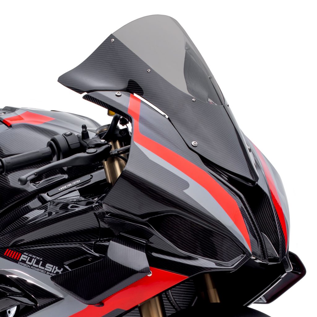 Fullsix BMW S1000RR Carbon Fibre Wind Screen Dark Tint 2019+ | Conquest ...