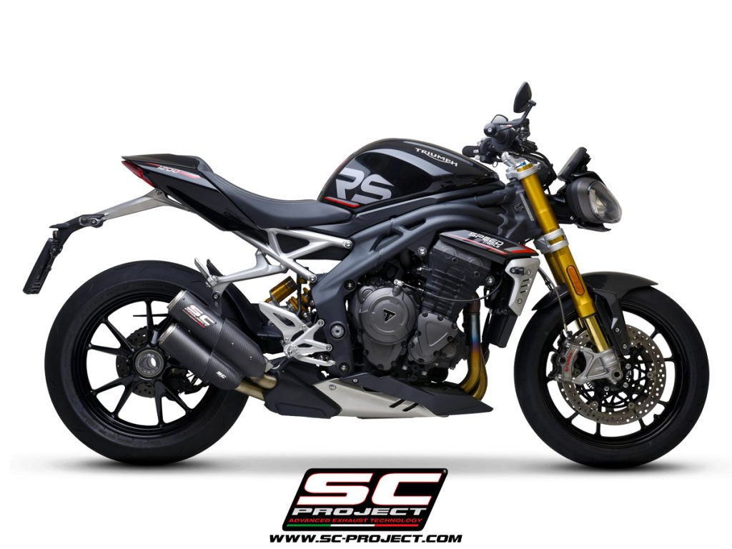 SC Project Exhaust Triumph Speed Triple 1200 Dual CR-T Silencer 2021 ...