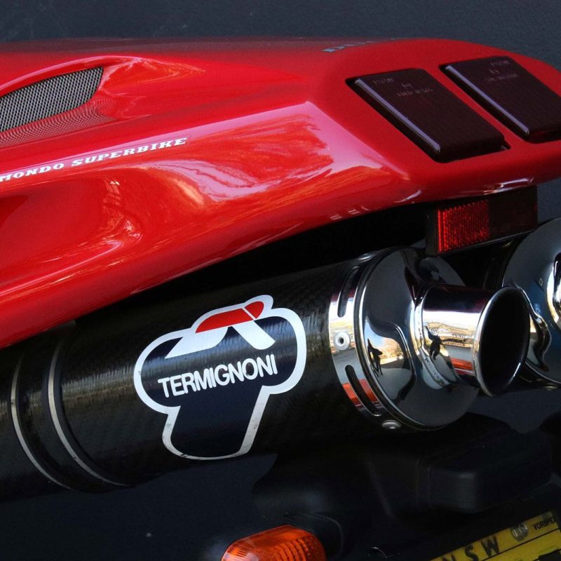 Termignoni Exhaust Ducati 748 916 996 998 Oval Carbon Silencers | Conquest Racing Ltd