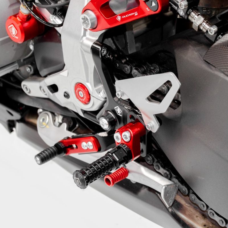 Ducabike Ducati Streetfighter V2 Adjustable Rearsets | Conquest Racing Ltd