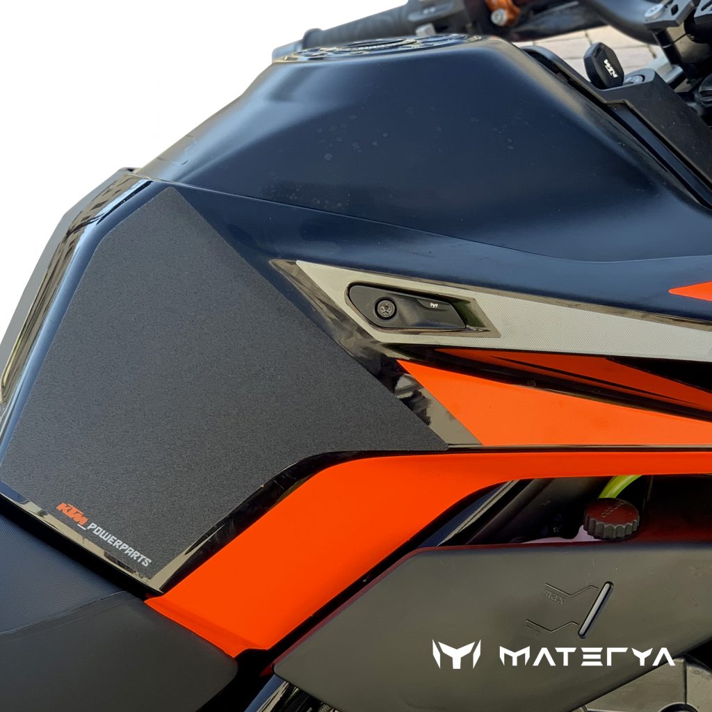 MATERYA KTM Duke 790 890R CNC Tank Filler Tab Caps | Conquest Racing Ltd