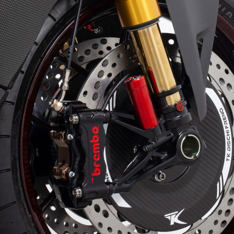 MotoCorse Ducati Ohlins GP Gas Fork Caliper Mounts 100mm | Conquest ...