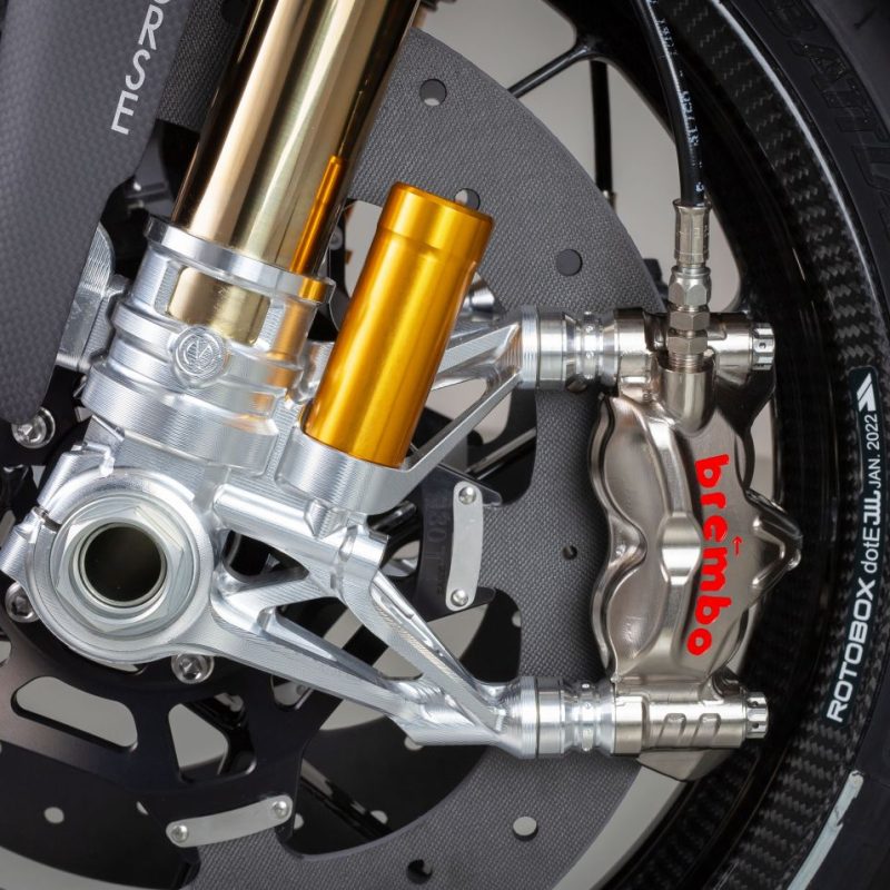 MotoCorse Ducati Ohlins GP Gas Fork Caliper Mounts 108mm | Conquest ...