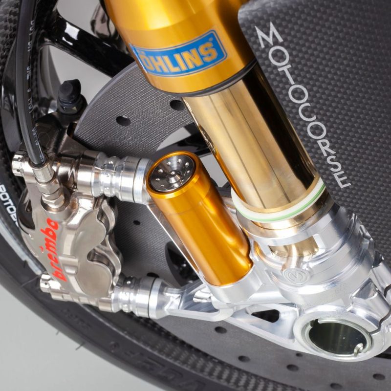 MotoCorse Ducati Ohlins GP Gas Fork Caliper Mounts 108mm | Conquest ...