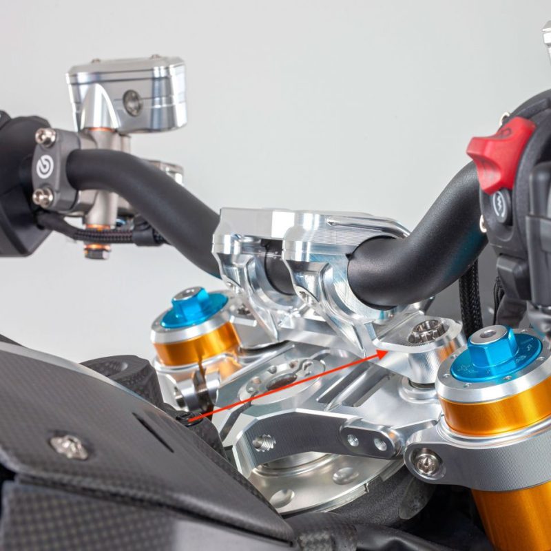 MotoCorse Ducati Streetfighter V2 V4 Lower Handlebar Riser Clamp ...