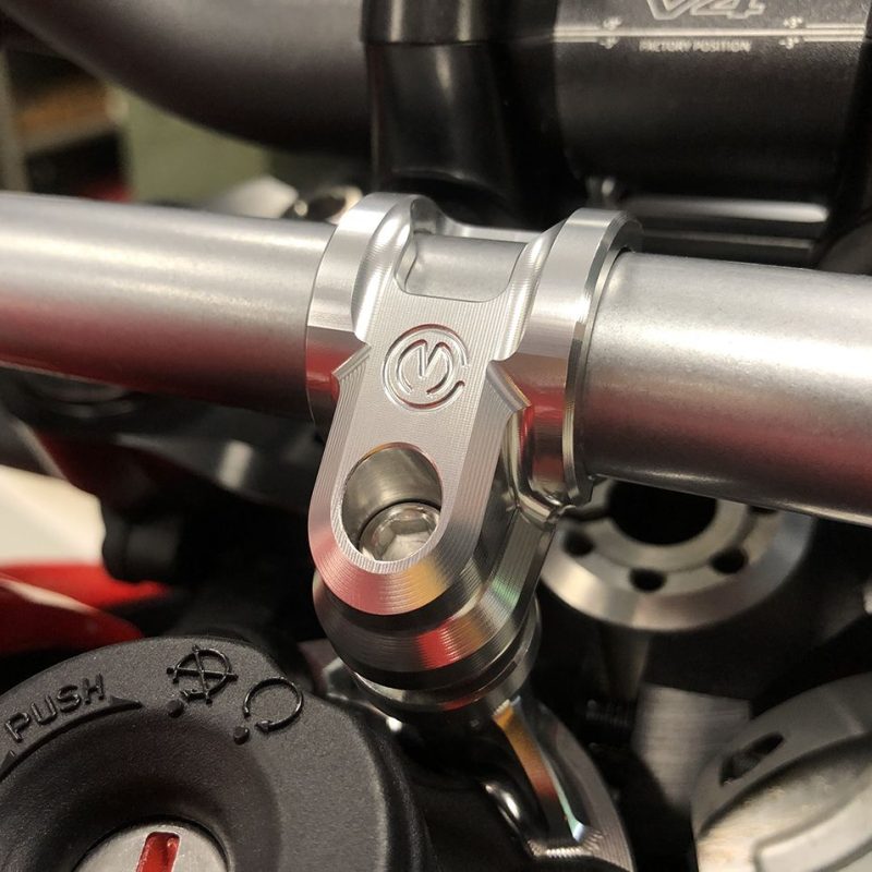 MotoCorse Ducati Streetfighter V4 Steering Damper Bracket Kit + Ohlins ...
