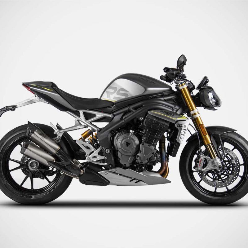 Zard Exhaust Triumph Speed Triple 1200 RR RS Twin Silencer Euro5 21 ...